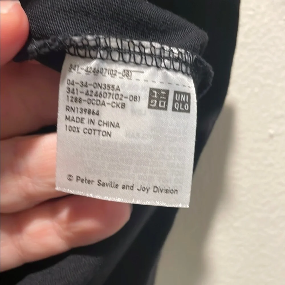Peter Saville | Shirts | Uniqlo X Peter Saville Remix Joy Div Unknown ...